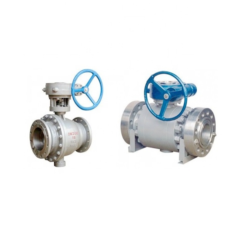 High Pressure Trunnion Mounted Flanged Fixed Ball Valve - China Ball ...