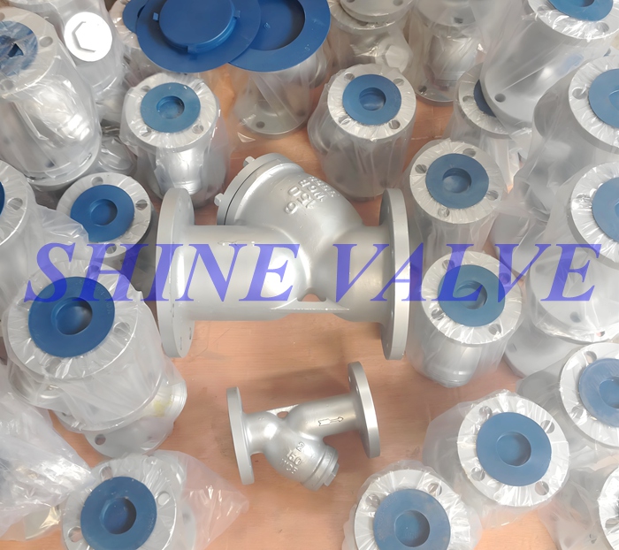 WCB CF8 CF8M Flanged Y Strainer PN16 150LB 300LB- China Y Strainer Supplier WCB CF8 CF8M Flanged Y Strainer PN16 150LB 300LB- China Y Strainer Supplier